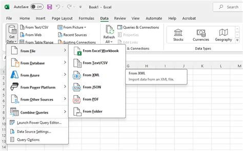 a quick guide to importing data into ms excel with an xml