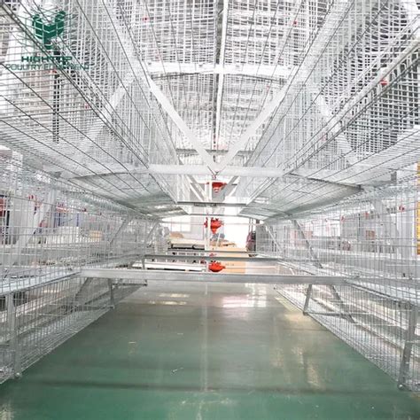 A Type 4 Tiers Poultry Farming Equipment Layer Chicken Cage For Sale In