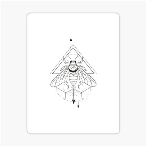 Triangular Insect Sticker By Ateacupofart Redbubble