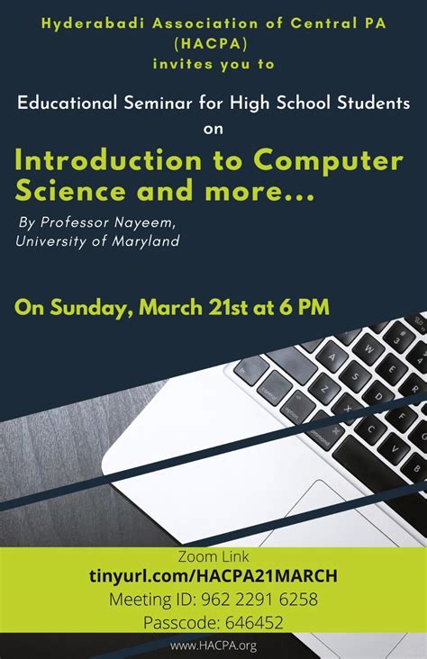 Introduction To Computer Science And More Hyderabadi Association Of Central Pennsylvania