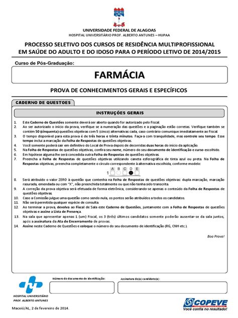 Prova Farmacia Pdf Farmacêutico Biotransformação