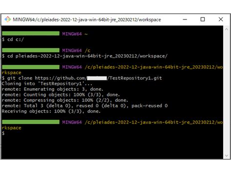 【github Git Bash】git Bashでgithubリポジトリをクローン（clone）してみよう【java勉強ログ 10】 Nラボ備忘録