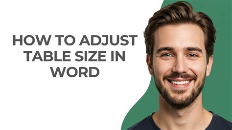 How To Adjust Table Size In Word Guide Youtube