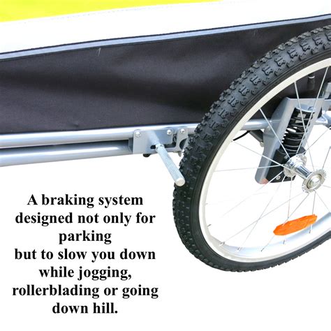 Medium Dog Stroller Bike Trailer And Jogger Combo With Suspension F