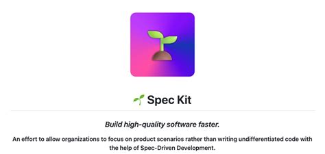 Github 스펙 기반 개발spec Driven Development를 위한 실험적 프레임워크 Spec Kit 공개 읽을거리and정보공유 파이토치 한국 사용자 모임