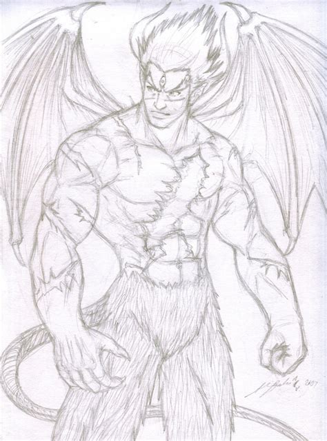 Rough Sketch Devil Kazuya By Thealvintaker On Deviantart