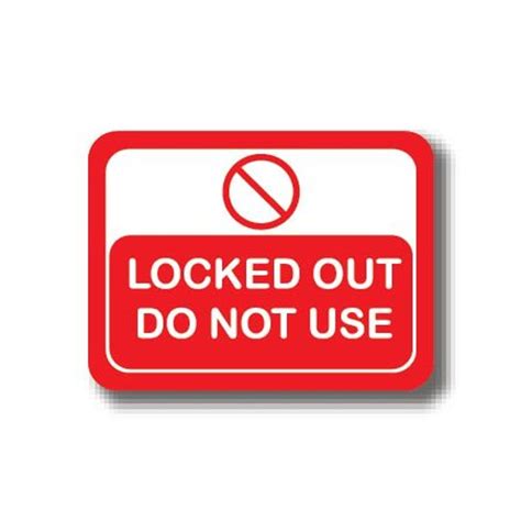 shop ergomat durastripe lock out tag out sign locked out do not use