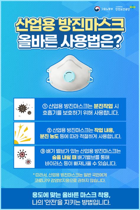 안전보건공단 On Twitter ‘산업용 방진마스크 누가 어떤 용도로 사용하는 걸까요 올바른 방진마스크 사용법 꼭