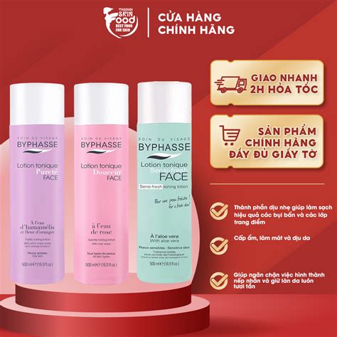 Nước Hoa Hồng Làm Sạch ẩm Mịn Da Byphasse Lotion Tonique Douceur Face