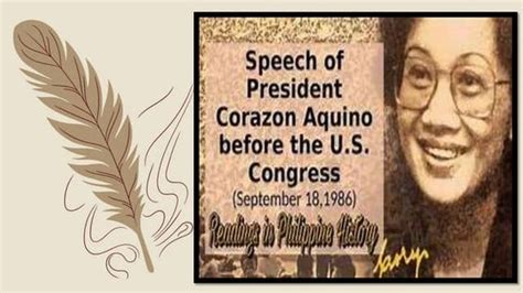 Corazon Aquinos Speech Ppt