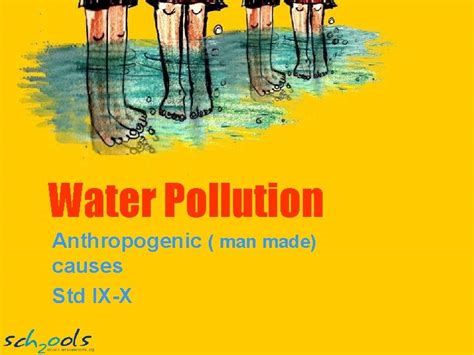 Water Pollution Anthropogenic Man Made Causes Std IXX