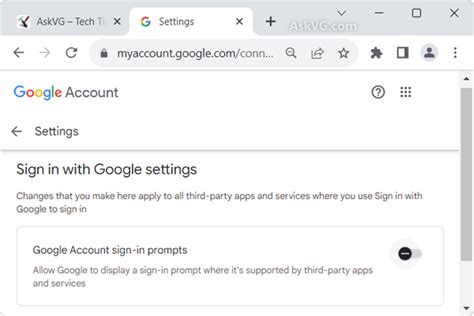 Tip How To Disable Google Account Sign In Prompt On Websites Askvg