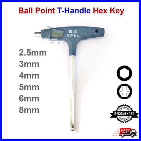 Hex Key Ball Point T Handle Allen Key 2 5mm 3mm 4mm 5mm 6mm 8mm