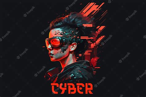 Premium Vector Cyberpunk Vector Art For Tshirt Design