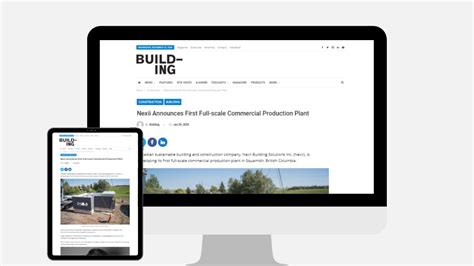 Media Mentions Building Magazine Nexii Building Solutions Green