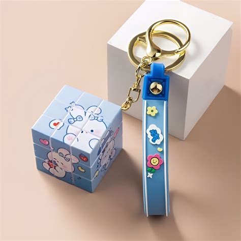 Rubik Cube Kawaii 3d Keychain Online