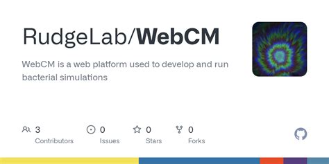 Github Rudgelabwebcm Webcm Is A Web Platform Used To Develop And