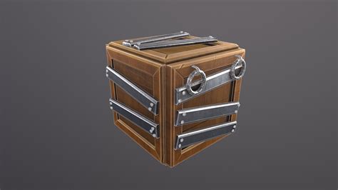 Stylized Crate Model Turbosquid 1976253