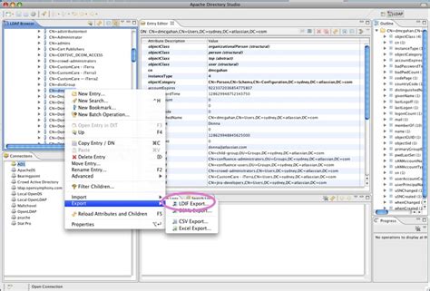 Getting An Ldif Export Of A User Or Group Crowd Data Center 63