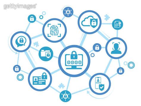 Cyber Security Vector Illustration Concept With Icons Related To International Data Protection