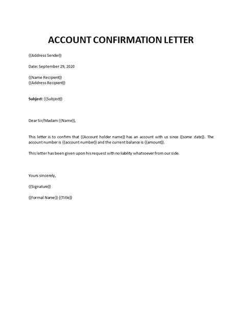 Accounts Receivable Confirmation Letter Letter To Confirm Accounts