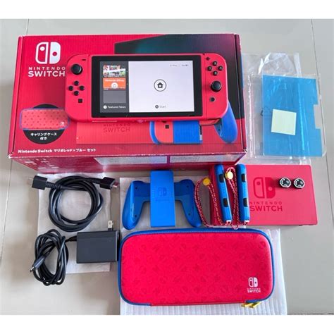 Nintendo Switch Mario Red And Blue Edition Shopee Thailand