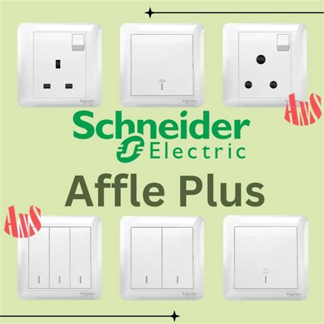 Schneider Affle Plus White Switches And Sockets 13a 15a Switch Socket