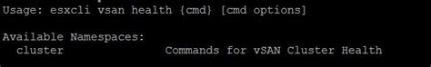 Monitor And Manage Vmware Vsan Using Esxcli Vsan Commands
