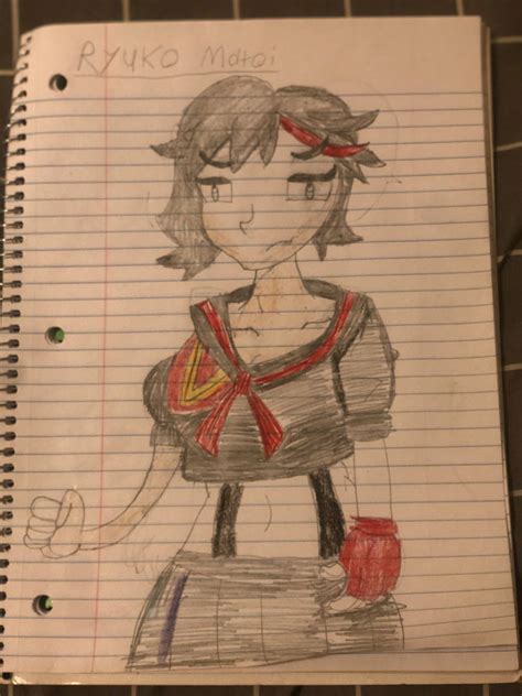 Ryuko Matoi Kill La Kill Drawing By Terrydaman2 On Deviantart
