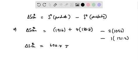 Solveduse The Data In Appendix D To Calculate Th Value Of Δsrxn∘ For