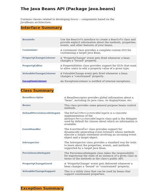 Java Beans Pdf Class Computer Programming Science And Mathematics