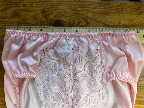 Vintage Olga Sheer Lace Hi Cut Panties 23107 Pink La Gem