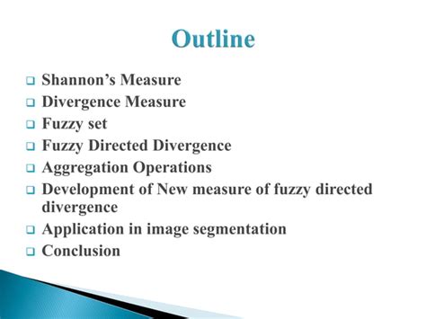 fuzzy directed divergence and image segmentation ppt