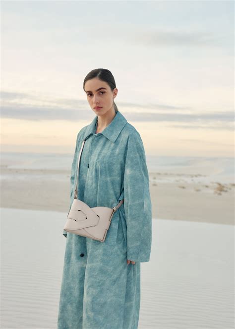 Polène Bag Nodde Smooth Chalk