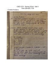 CSCI 570 Hw1 Pdf CSCI 570 Spring 2019 HW 1 Due January 17th 1