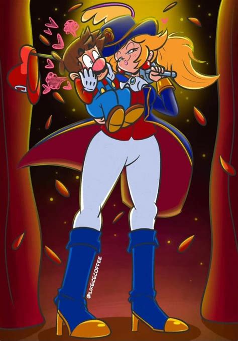 Swordfighter Peach Sweeping Mario Off His Feet Ilikeicecoffee R