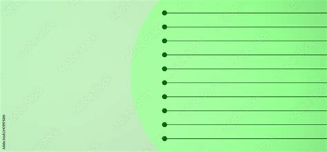 Green Notepad Sheet Design The Stitching Stripes Are Green Smooth