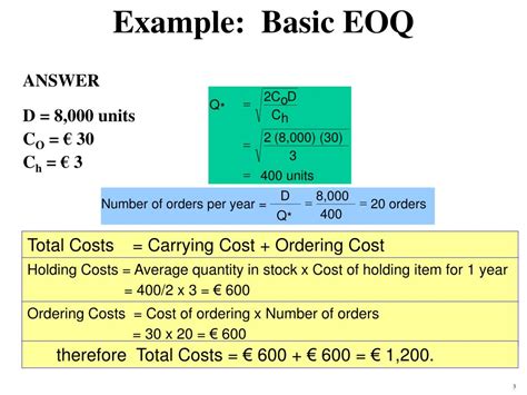 Ppt Eoq Model Cost Curves Powerpoint Presentation Free Download Id3433166