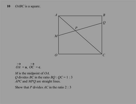 Solved 10 Oabc Is A Square Vec Oa A Vec Oc Cm ﻿is The