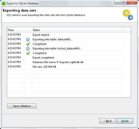 Sql Select Online Help Export To Sqlite