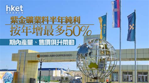 紫金2899｜紫金礦業料半年純利按年增最多50 期內產量、售價俱升帶動
