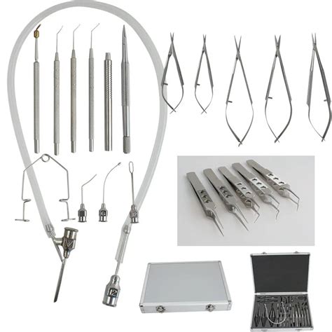 21 Ophthalmic Cataract Eye Micro Surgery Surgical Instruments Set 100
