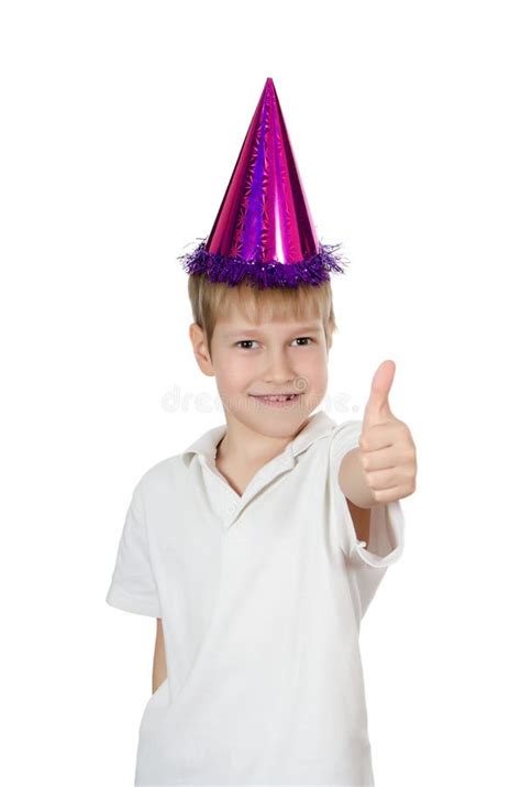 The Boy In A Cap On White Background Stock Image Image Of Holiday