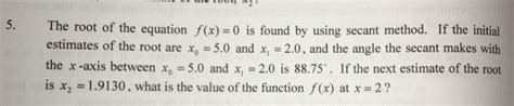 Solved Chapter 03 05 Secant Method Of Nonlinear Equations L