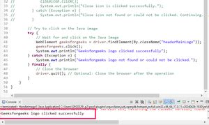 How To Click On An Image Using Selenium In Java GeeksforGeeks
