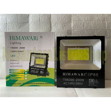 Jual Lampu Sorot Led Flood Light Watt Himawari Tx W K Putih Shopee Indonesia