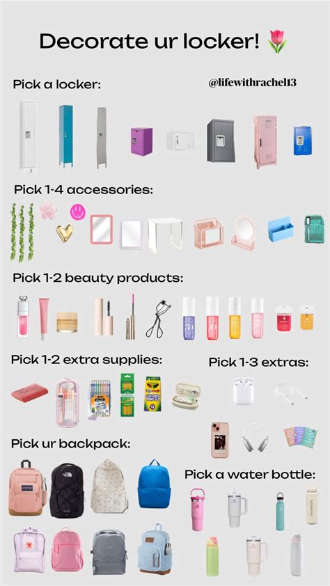 Preppy Backtoschool Locker Cute Decorate Decorateurlocker Inspo