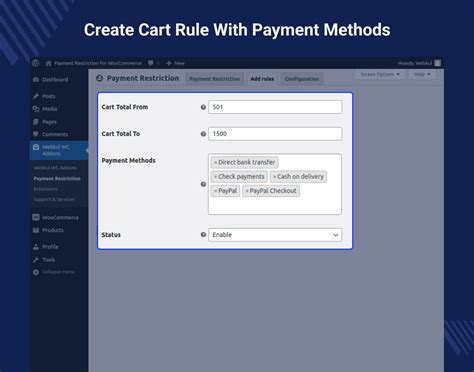 Payment Method Restriction Plugin For WooCommerce By Webkul CodeCanyon