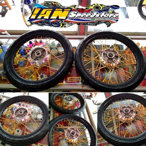Jual Paketan Velg Jinfei Hitam Tromol Ruji Ban For Vixion Fu Jupiter