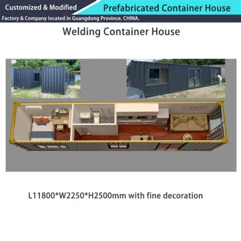 Welding 40ft Modular Container Prefab House For Apartment Accomodation